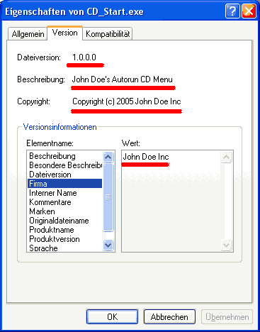 CD Menu Creator: Inserting resource files into the CD Menu App